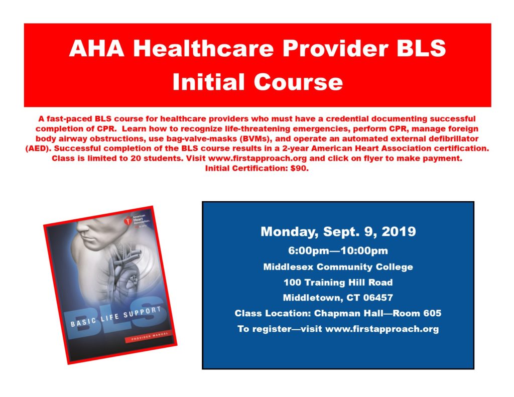 AHA Healthcare Provider BLS Initial Course - First Approach Ems ...